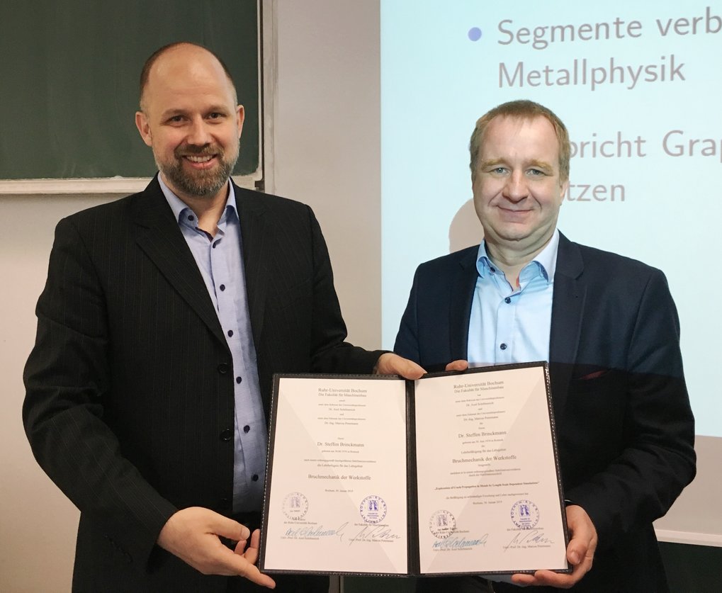Habilitation of Dr. Steffen Brinckmann